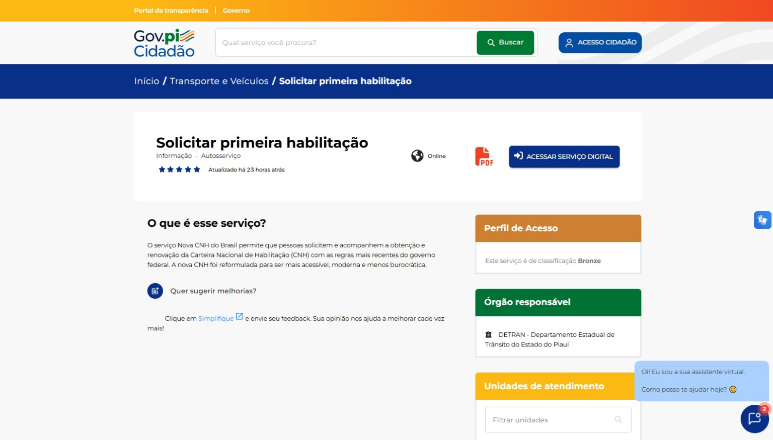 Inscrições para a CNH do Brasil já estão disponíveis no Gov.pi Cidadão ...
